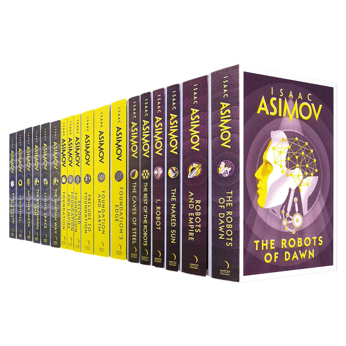 Isaac Asimov 18-Book Set – Foundation, Robot, and Short Story Collecti ...