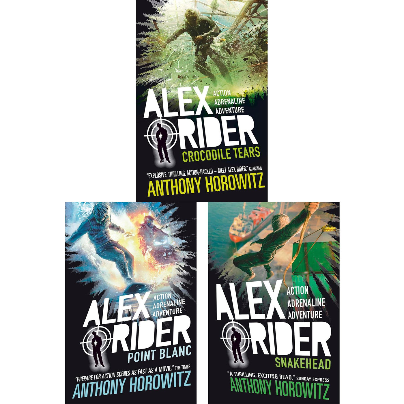 Alex Rider Spy Missions: Crocodile Tears, Point Blanc & Snakehead – Hi ...