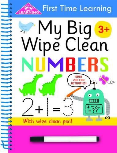 First Time Learning: My Big Wipe Clean- Numbers 3+ (inc pen) — smeikalbooks